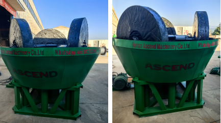 News - China Ascend’s three rollers wet pan mills with 0.8-1 t/h ...
