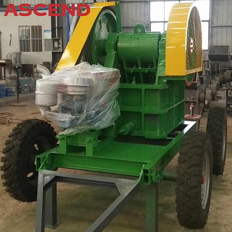 China Portable Mobile Diesel Engine Stone Jaw Crusher Machine factory ...